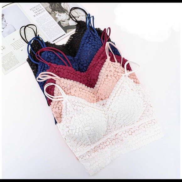 Intimates & Sleepwear | New Simple Lace Bralettes With Removable Cups 4 ...
